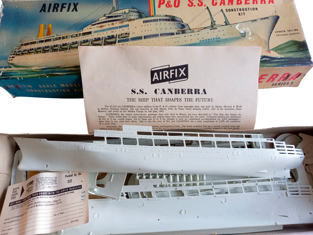 SS Canberra Airfix Model - Gibraltar Maritime Antiques & Collectables