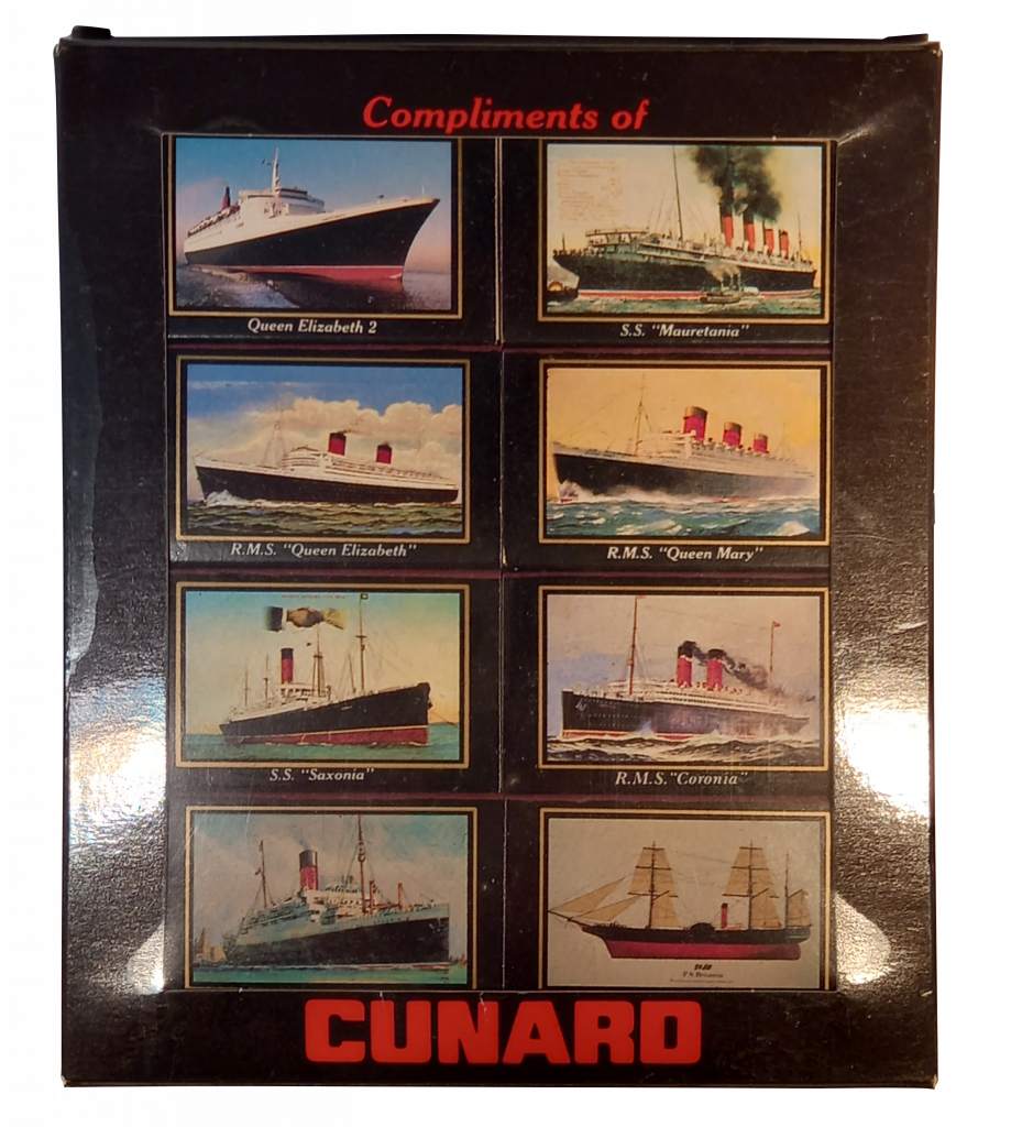 Compliments of Cunard - Gibraltar Maritime Antiques & Collectables