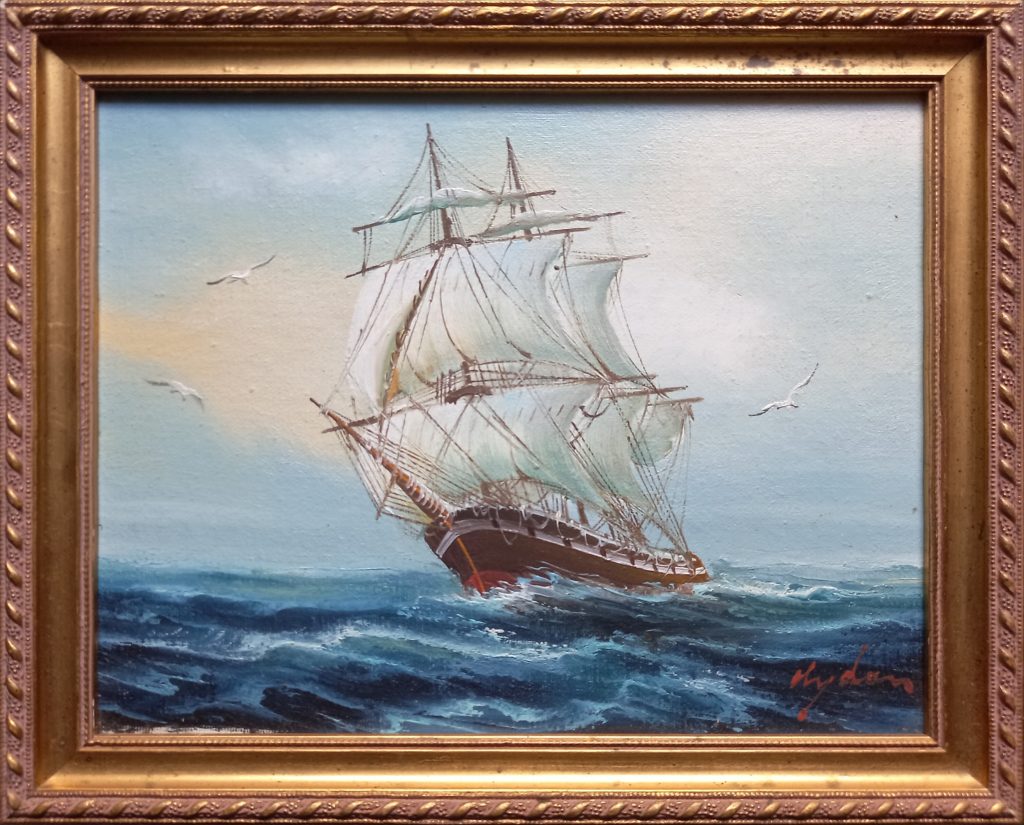 "Clipper at Sail" . Marine Art. - Gibraltar Maritime Antiques ...