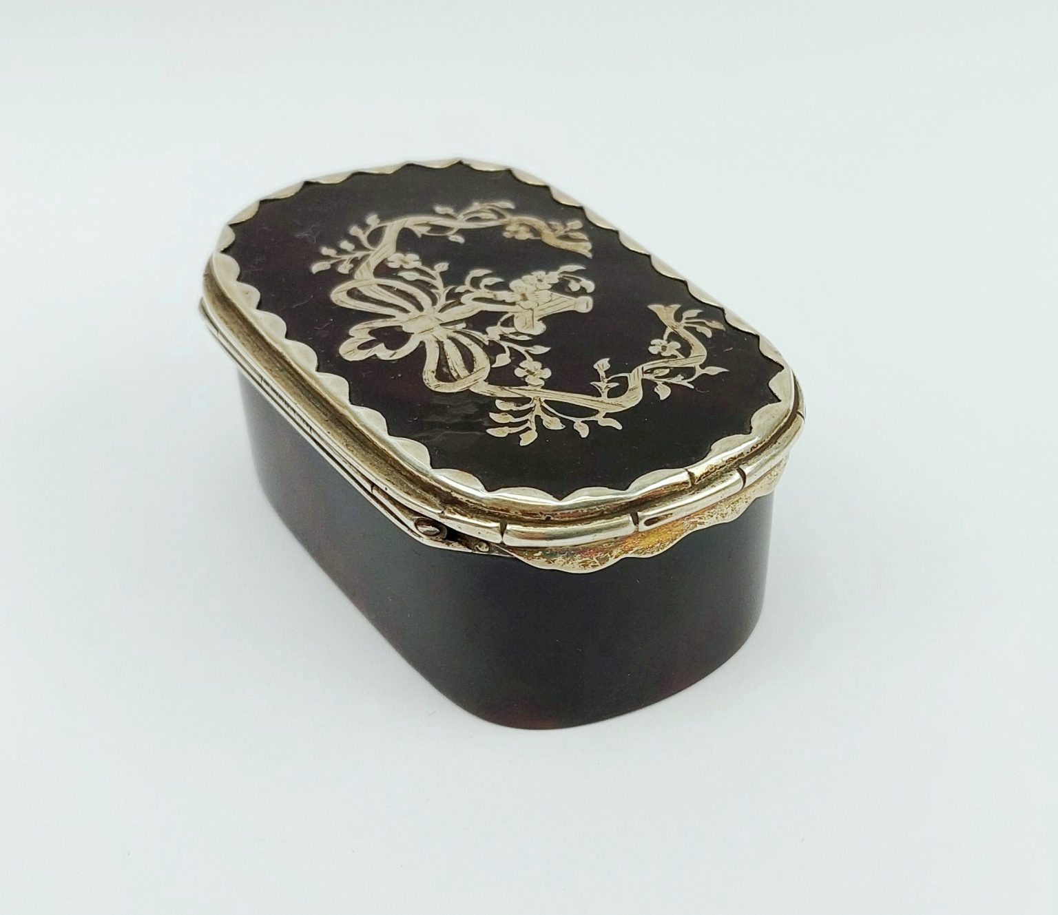 c1908 Silver & Tortoise Shell Box - Gibraltar Maritime Antiques ...