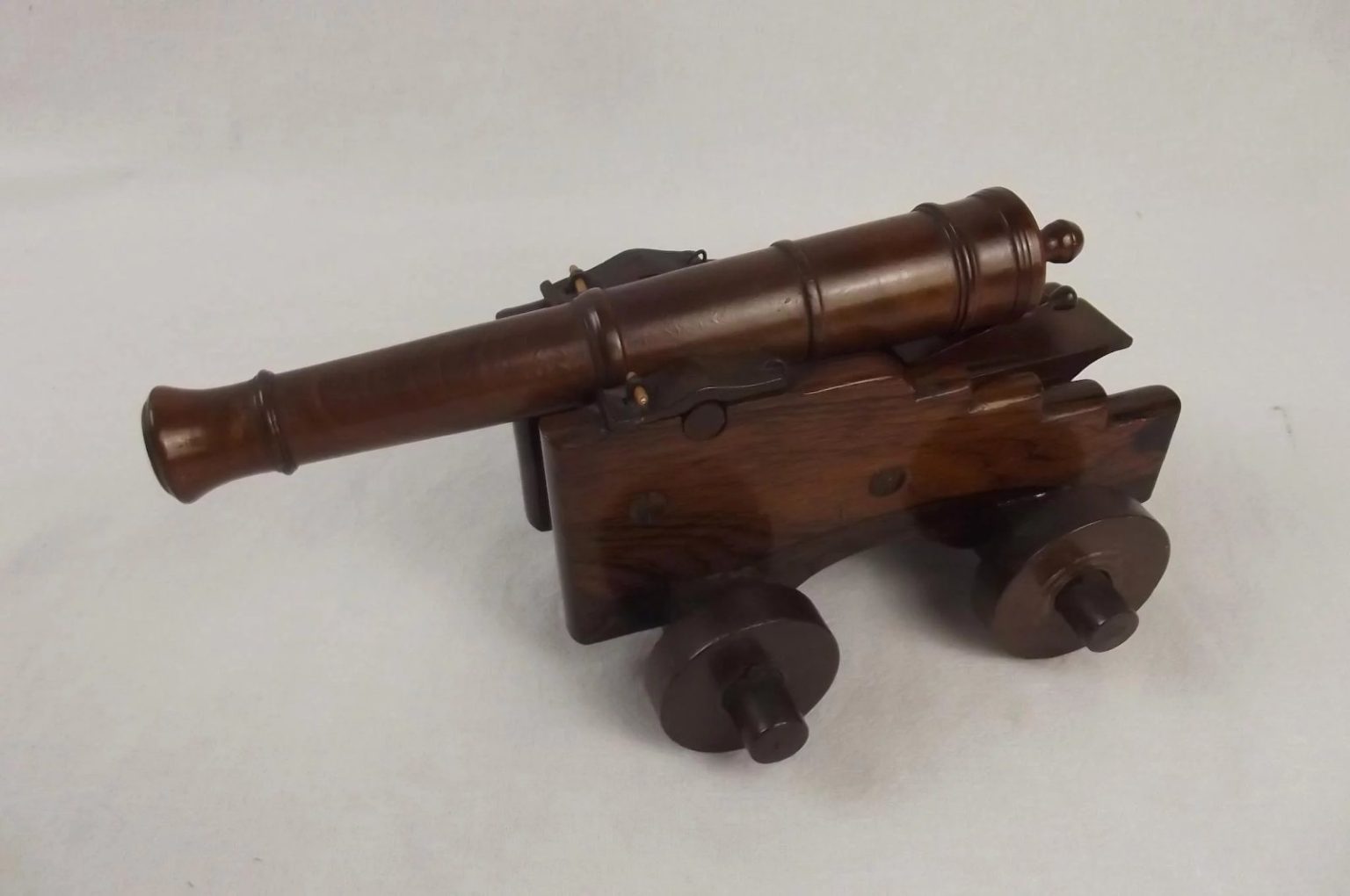 Pair Of Model Treen Cannons Made Of Wood From HMS Foudroyant ...
