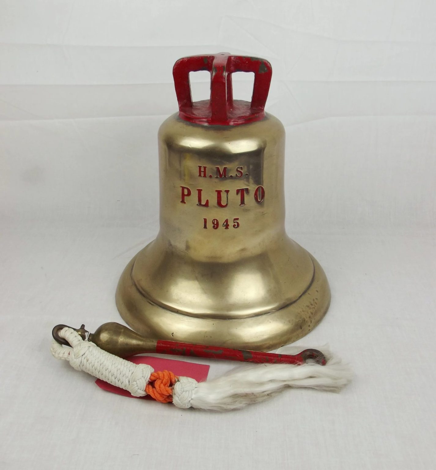 HMS Pluto J446 Bronze Ships Bell 1945 - Gibraltar Maritime Antiques ...