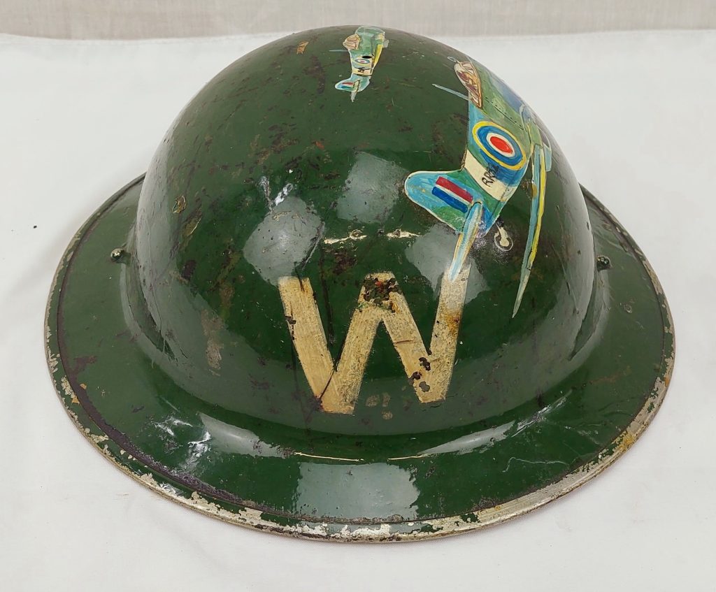 WW2 Air Raid Wardens Brodie Helmet Shell Crafted with Spitfires ...